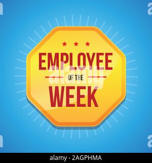 Best Employee of the Week award badge Stock Vector Image & Art - Alamy