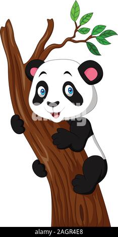 Giant panda climbing tree Stock Vector Image & Art - Alamy