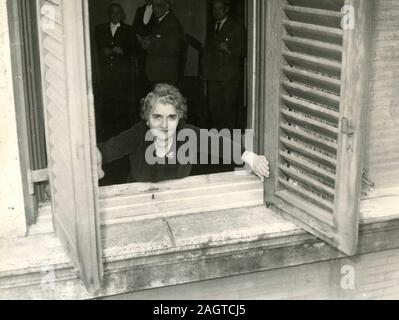 Italian teacher and politician Lina Merlin, Rome, Italy 1960s Stock ...