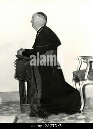 Italian cardinal Alfredo Ottaviani Secretary of the Holy Office, Rome ...