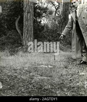 The pine forest where Italian Army officer, aviator, and Fascist ...