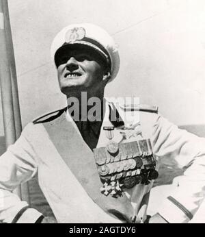 Italian Army officer, aviator, and Fascist politician Ettore Muti with ...