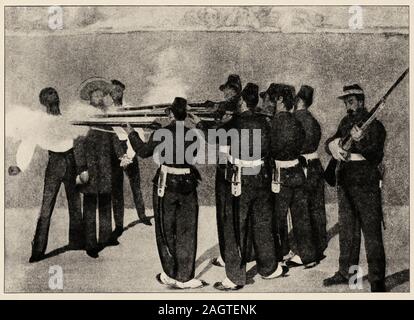 Execution of Emperor Maximilian of Mexico, General Miguel Miramón, and ...