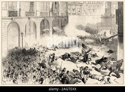 french revolution troops shooting the insurgents in the streets of ...