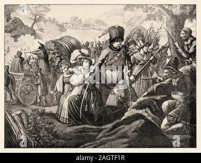 Spanish War of Independence (1808-1814). Napoleonic wars. Siege of ...