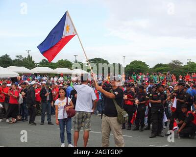 Manila, Philippines. 21st Dec, 2019. President Duterte supporters in ...