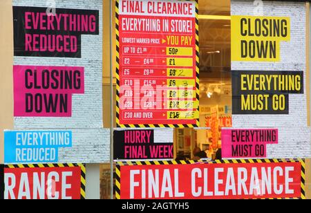 Business, Shops, Shopping, Final Clearance Sale sign with up to 70% off ...