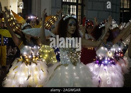 Christmas Lights in Sao Bento Park, Niteroi, Brazil Stock Photo - Alamy