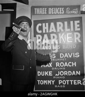 A portrait of Gilbert J. Pinkus at Three Deuces, a New York jazz club ...