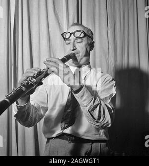 This 1946 portrait of jazz musician Mezz Mezzrow shows him in his ...