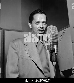 A portrait of jazz singer Billy Eckstine taken in New York between 1946 ...