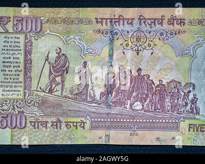 19 Mar 2019 Mahatma Gandhi on 500/-rupee Note Demonetized bank note ...