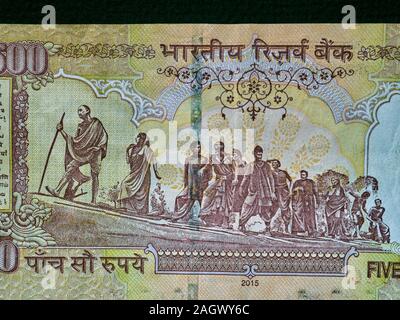 19 Mar 2019 Mahatma Gandhi on 500/-rupee Note Demonetized bank note ...