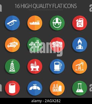 Oil canister icon flat vector. Earth climate. Warming disaster isolated ...