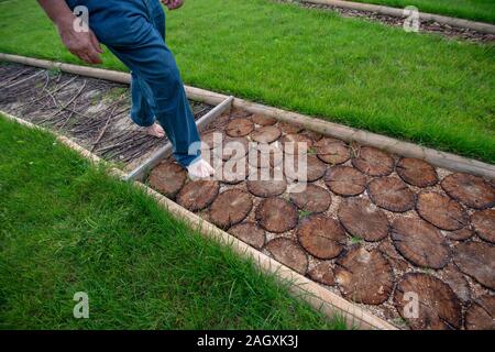 Kneipp barefoot path Stock Photo - Alamy