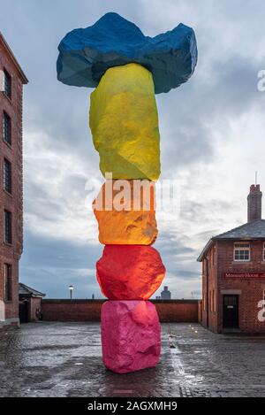 Liverpool Mountain artwork by Ugo Rondinone in the Mermaid Courtyard ...