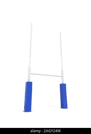Rugby posts. 3d illustration isolated on white background Stock Photo ...