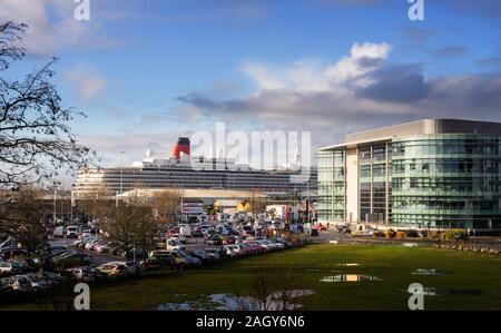 Cunard Company Cruise ship the Queen Victoria Southampton Water UK ...