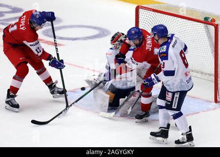 Jan Jenik (CZE) in action during a preliminary match Czech Republic vs Slovakia prior to the ...