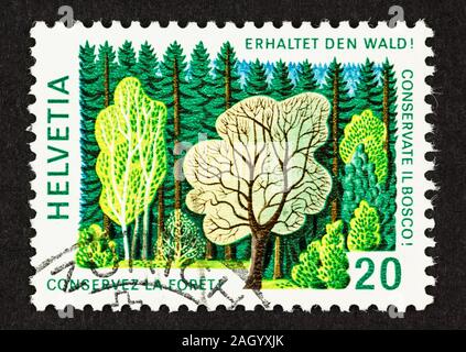Forest Conservation Postage Stamp Stock Photo: 188672711 - Alamy