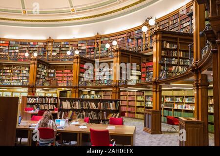 Liverpool Central Library inside a beautiful round reading room with a ...