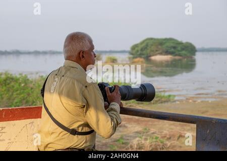 View of Karaivetti Bird Sanctuary, Ariyalur District, Tamil Nadu, India ...