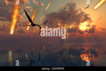 The Cretaceous Paleogene Extinction Event Stock Photo - Alamy