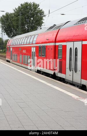 German rail passenger train, Regio DB lettering, logo of the DB Regio ...