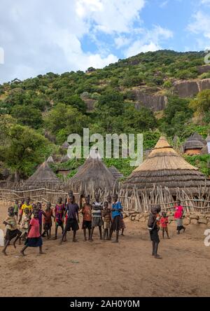 Otuho (Lotuko) tribe village in the Imatong mountains, Eastern ...