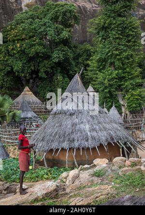 Otuho (Lotuko) tribe village in the Imatong mountains, Eastern ...