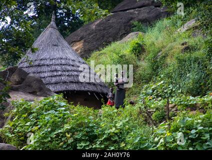 Otuho (Lotuko) tribe village in the Imatong mountains, Eastern ...