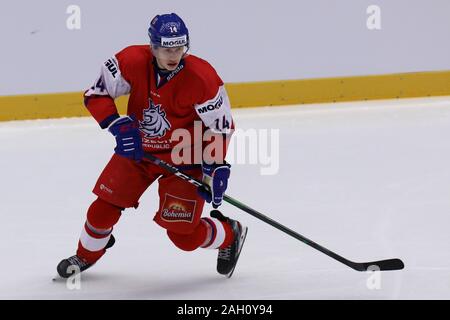 Jan Jenik (CZE) in action during a preliminary match Czech Republic vs Slovakia prior to the ...