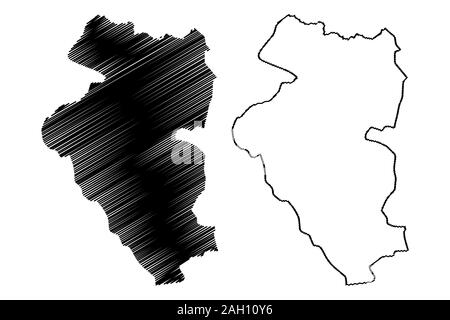 Bulgan Province (aimags, Provinces of Mongolia) map vector illustration ...