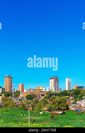 Skyscrapers and city buildings, Asuncion, Paraguay. City landscape ...