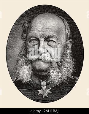 William I of Germany (1797-1888). King of Prussia (1861-1888) and Stock ...