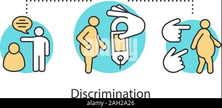 Sizeism concept icon Stock Vector Image & Art - Alamy