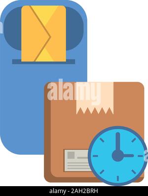 watch with box carton postal service Stock Vector Image & Art - Alamy