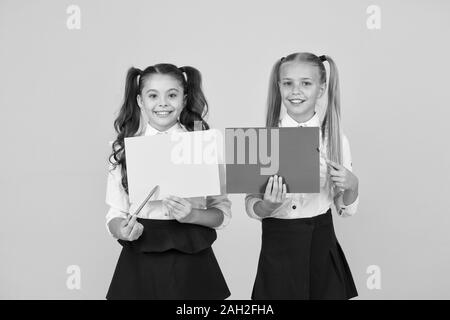 Children presenting own projects. Explain main point. Girls school ...