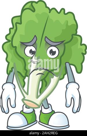 Afraid lettuce character cartoon style Stock Vector Image & Art - Alamy