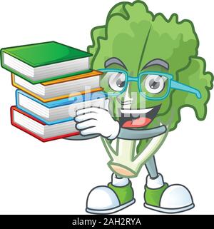 Student lettuce character cartoon style Stock Vector Image & Art - Alamy
