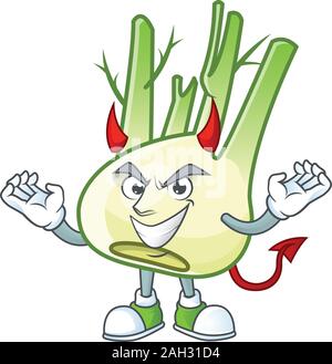 Picture of fennel cartoon character with angry face Stock Vector Image ...