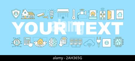 Automation word lettering illustration with icons for web banner, flyer ...