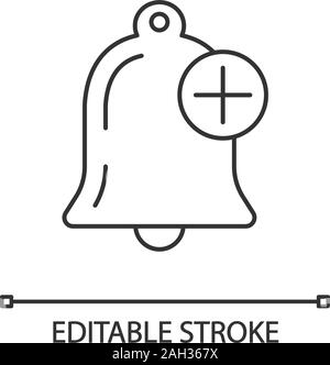 Add Call icon. Thin linear add call outline sign isolated on white ...