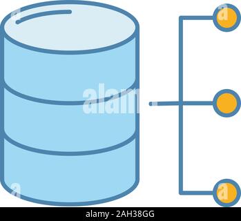 relational database vector icon isolated on transparent background ...