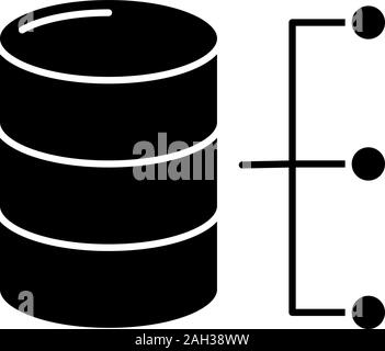 relational database vector icon isolated on transparent background ...