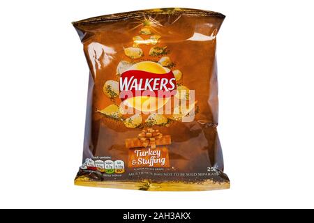 Multipack bag of Walkers Christmas Dinner for Sprout Haters crisps with ...