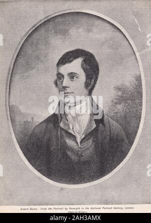 Portrait of Robert Burns by Alexander Nasmyth dated 1821 Stock Photo ...