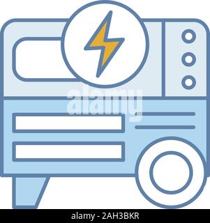 Electricity Generator Cartoon Drawing Vector Illustration Stock Vector ...