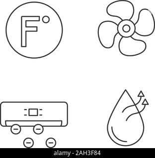 Air ionizer linear icon. Ionization. Thin line illustration. Air ...