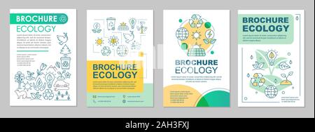 Saving planet brochure template layout. Environmental issues. Flyer ...